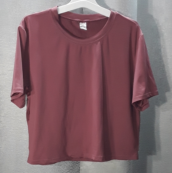 Tops | New Maroon Crop Top | Poshmark